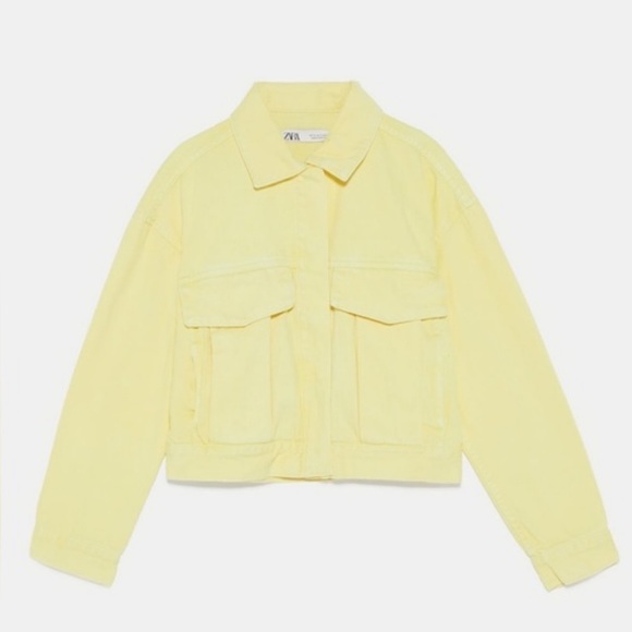 Zara | Jackets & Coats | Zara Yellow Jacket | Poshmark